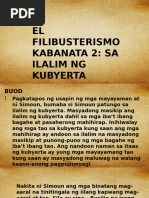 El Filibusterismo Kabanata 38 Buod, Mga Tauhan, A | PDF
