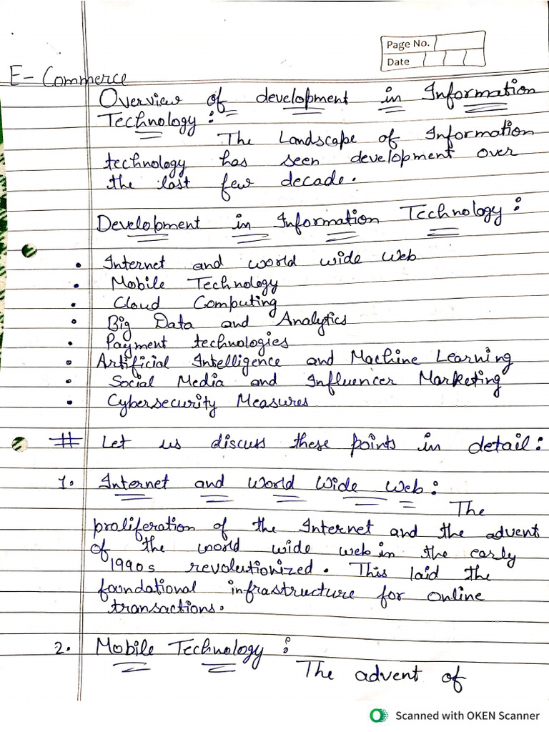 E-Commerce Notes | PDF