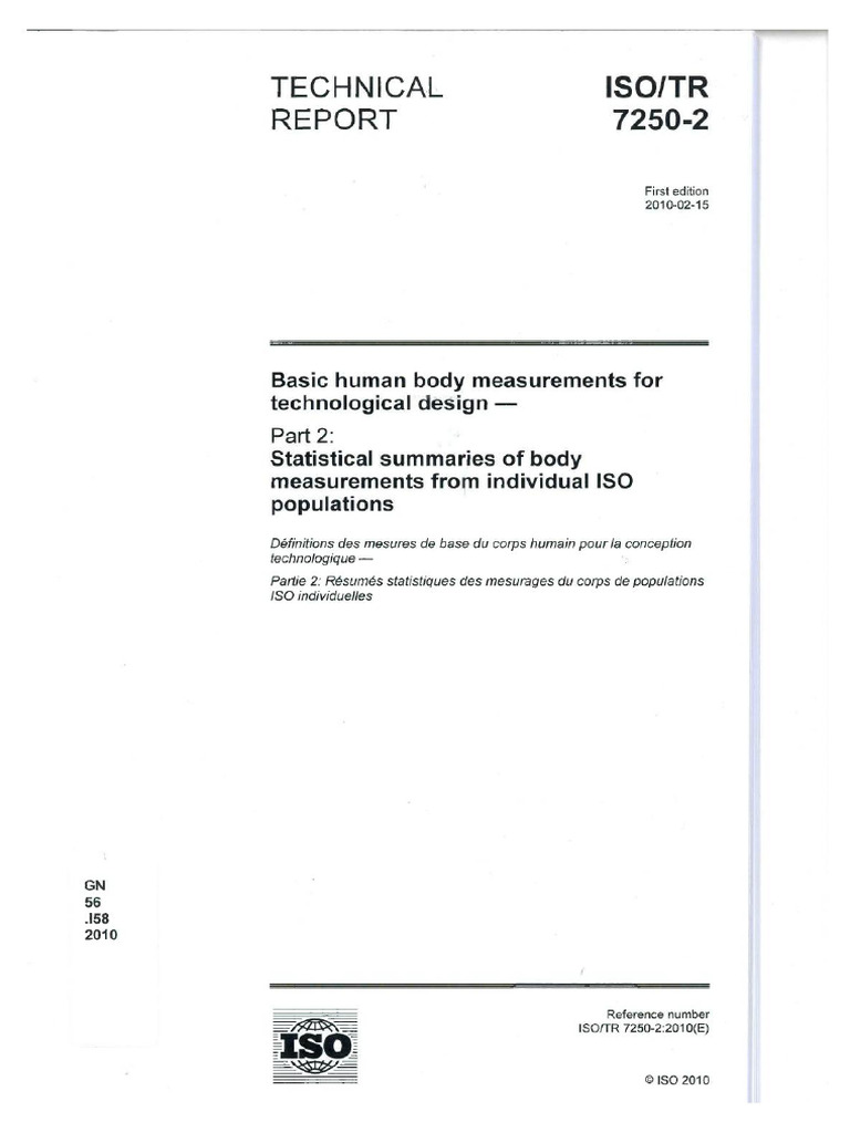 Iso TR 7250 2 | PDF