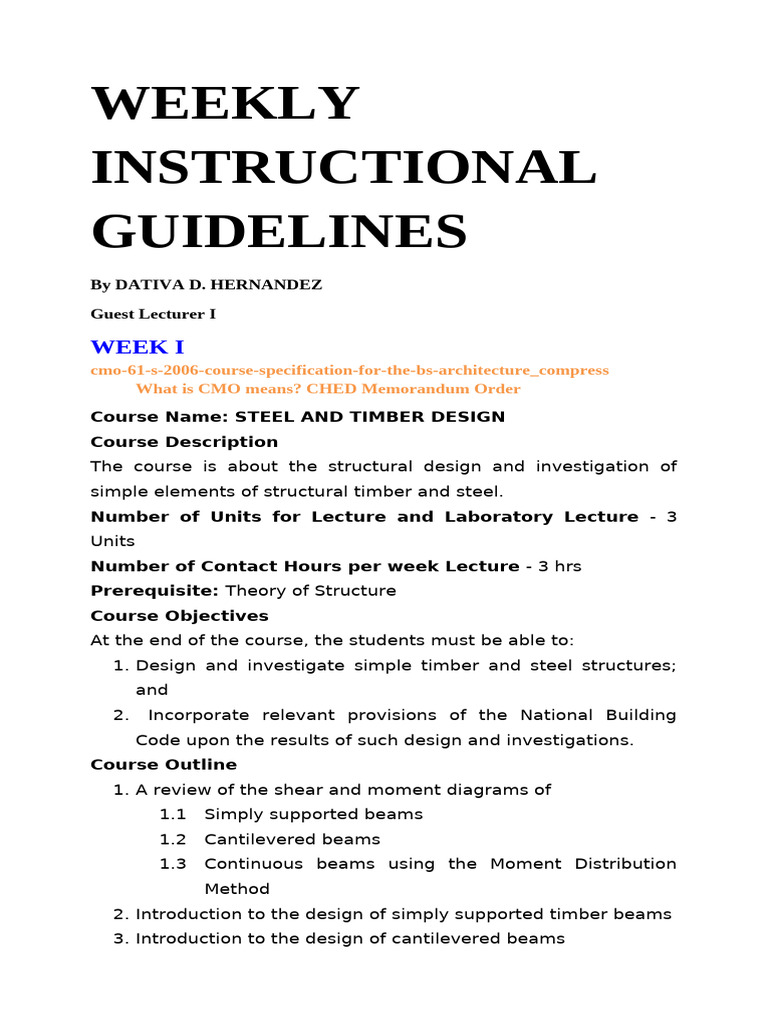 Steel and Timber Design Course Overview | PDF | Steel | Stainless Steel