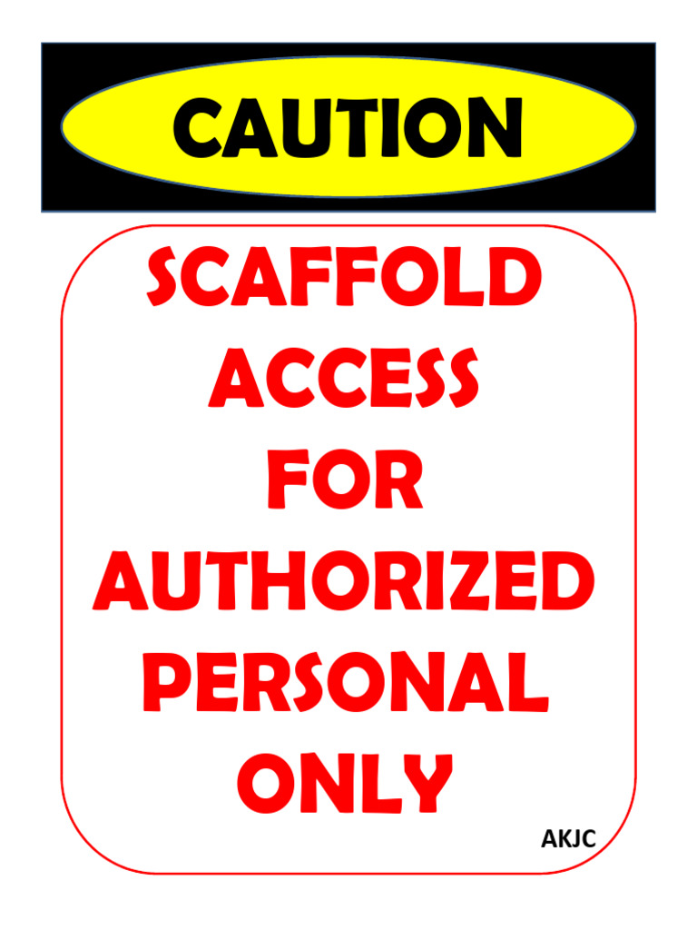 Authorized Personnel Scaffold Access | PDF