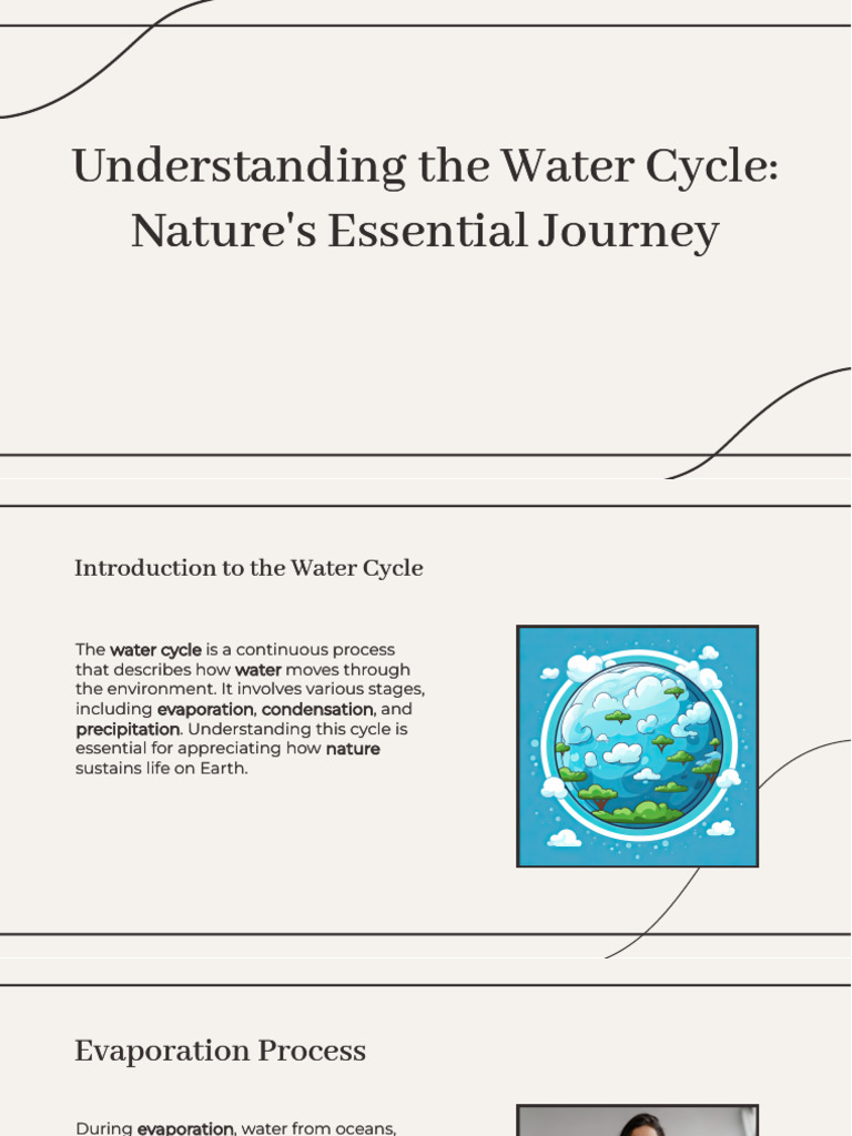 Slidesgo Understanding The Water Cycle Natures Essential Journey ...