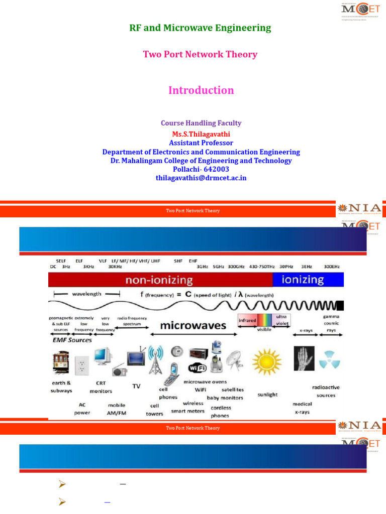 RF and Microwave Engineering Overview | PDF | Microwave | Radio Spectrum