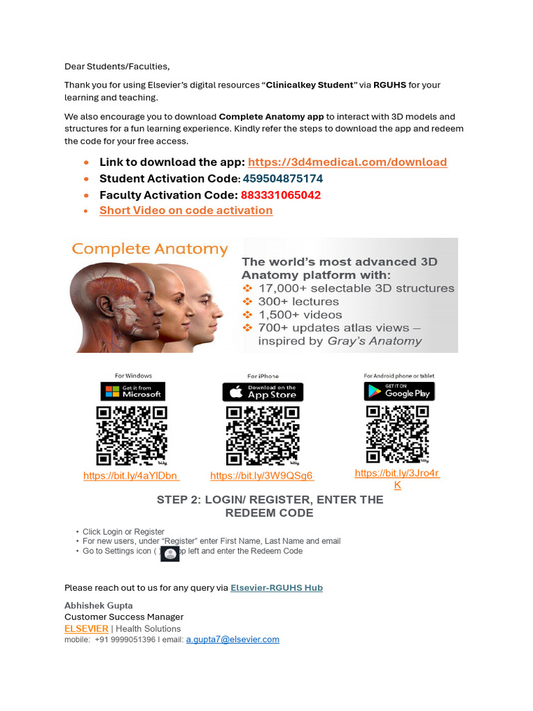 Complete Anatomy Activation Codes Guide | PDF