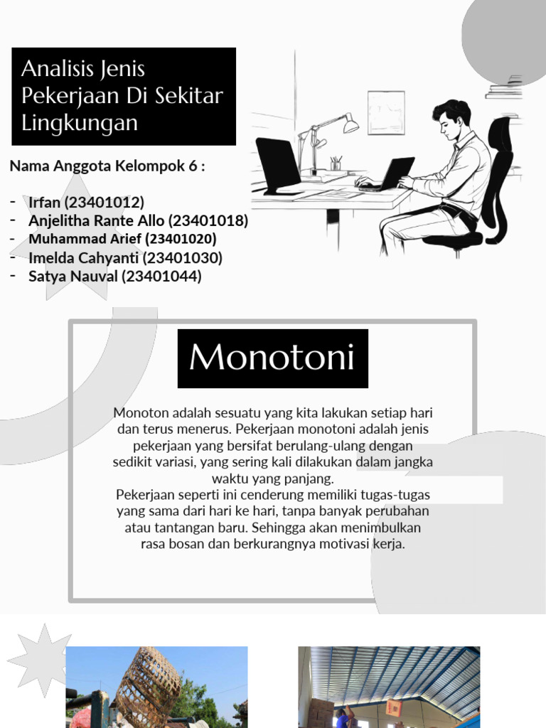 Analisis Pekerjaan Monoton dan Ergonomi | PDF