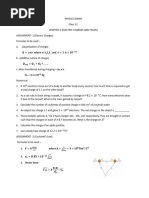 Physics Grade 12 Unit 4 Electrostatics | PDF
