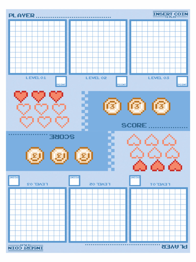 2 Sheets - Insert Coin To Play | PDF