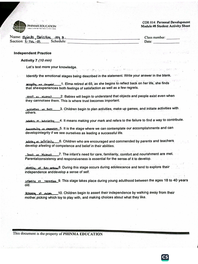 Cor014 Module8 Olpindo | PDF