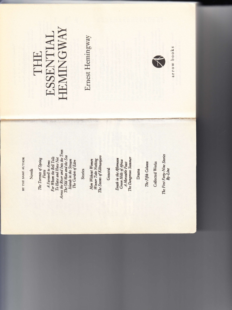 Hemingway - Cat in the Rain | PDF