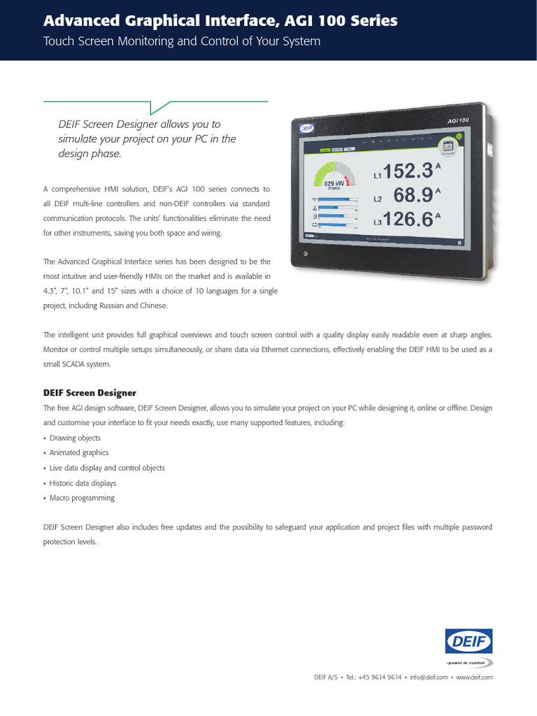 Agi 100 Series Handout Land Uk | PDF | User Interface | Electronics