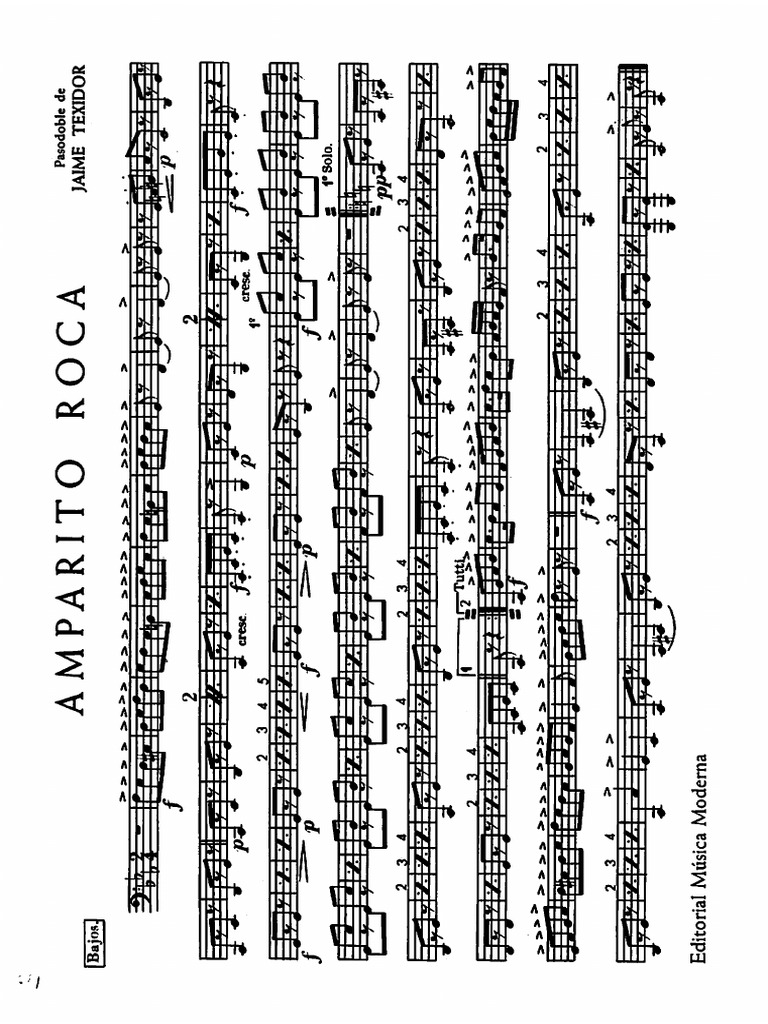 Contrabajo Amparito Roca | PDF