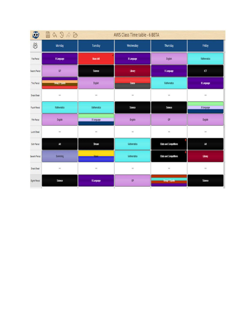 New G6 Beta Time Table | PDF