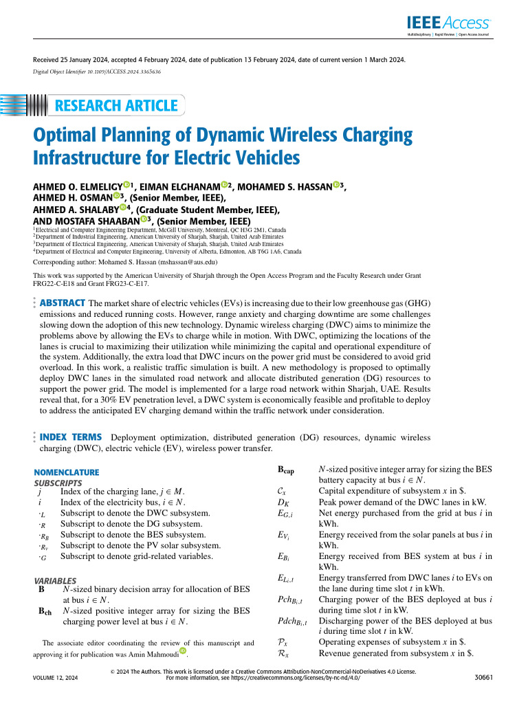 Dynamic Wireless Charging for EVs Optimization | PDF | Electric Vehicle ...