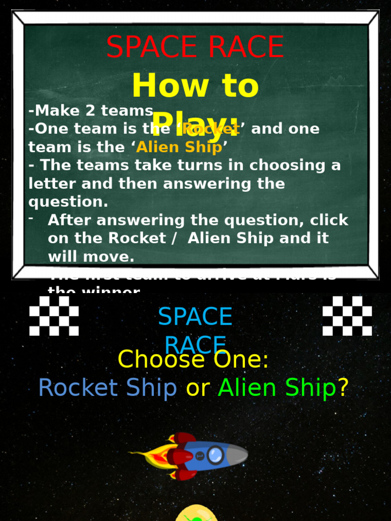 Space Race Game Instructions | PDF