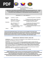 BARANGAY RESOLUTION Reprogramming | PDF | Government