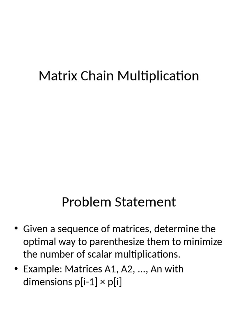 Matrix_Chain_Multiplication | PDF