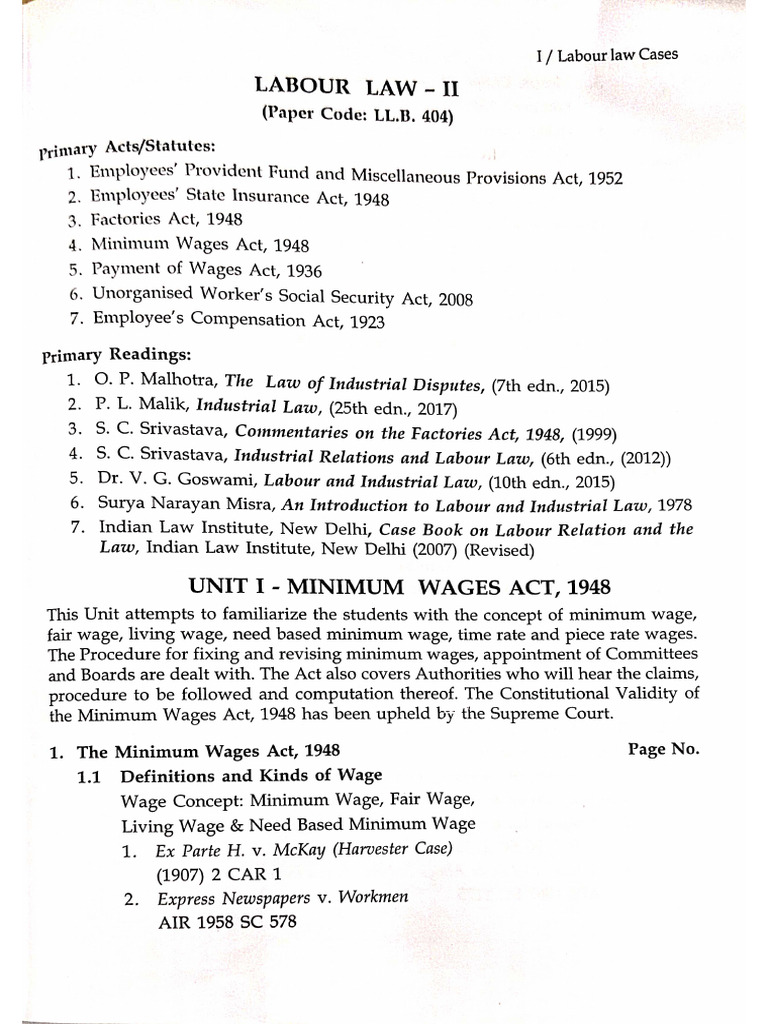 Labour Law II Case Mat | PDF