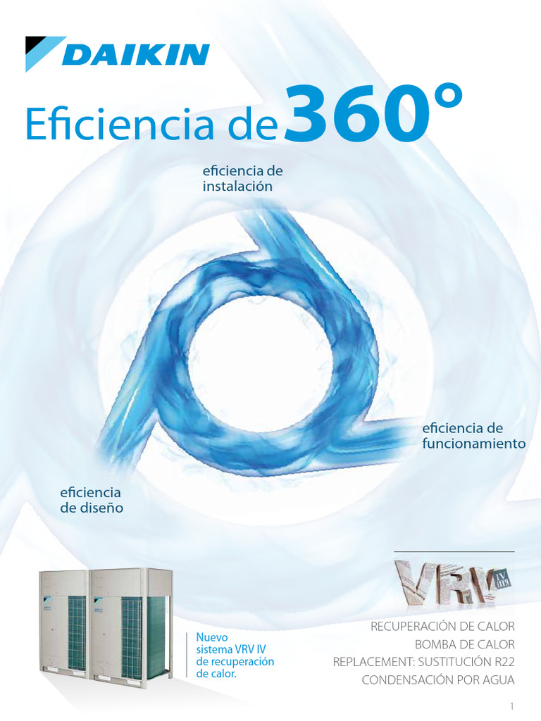Daikin - Catálogo VRV | PDF | Uso eficiente de energía | Bomba de calor