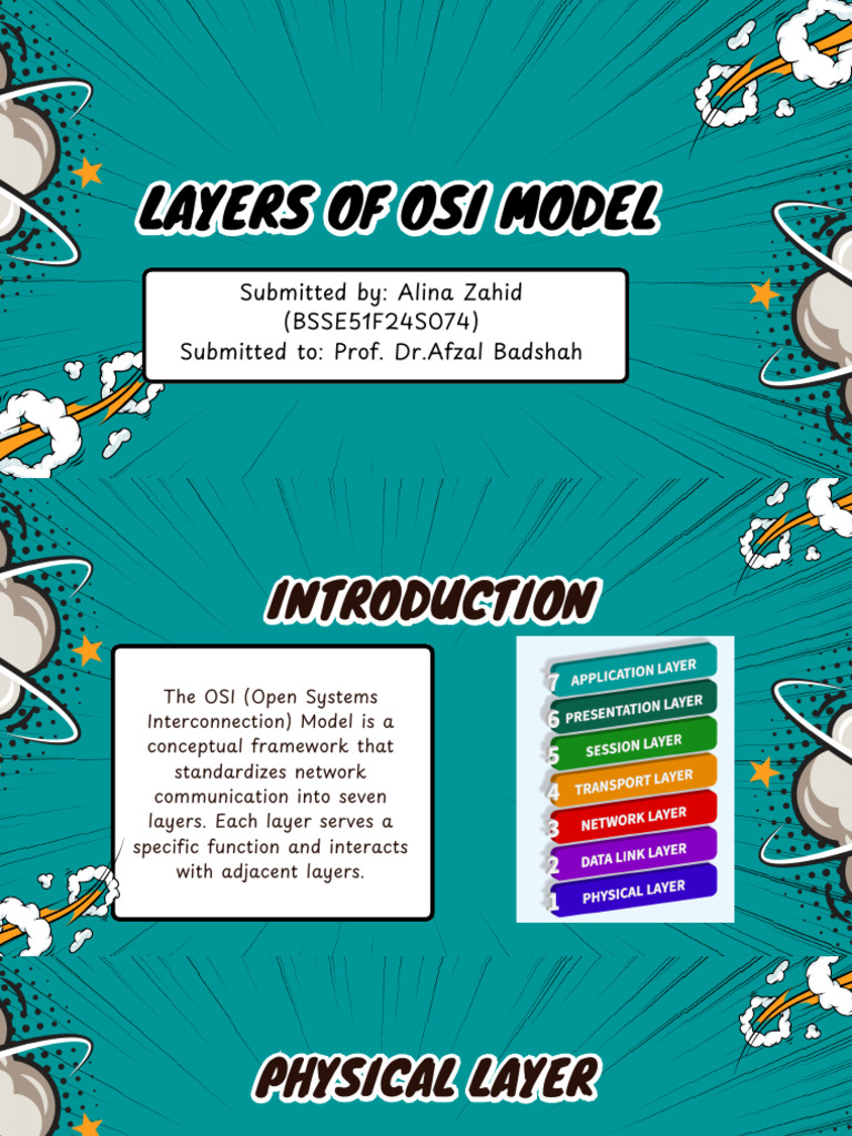 OSI Model Layers Explained by Alina Zahid | PDF