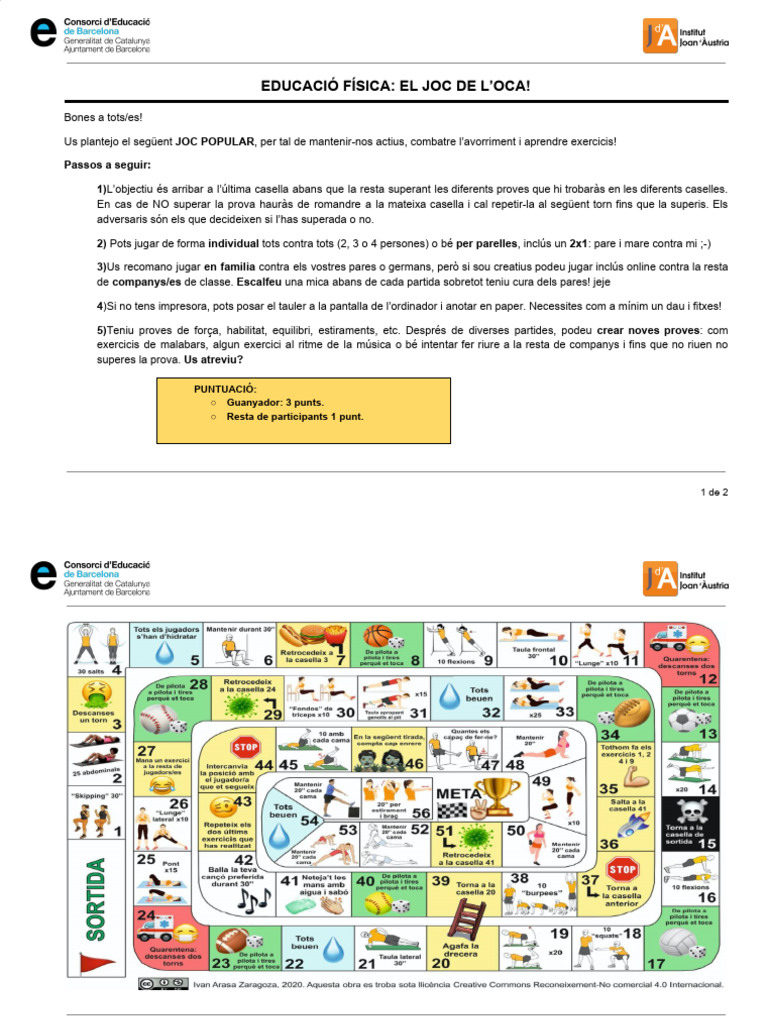 Repte 1. El Joc de La OCA 1rESO | PDF