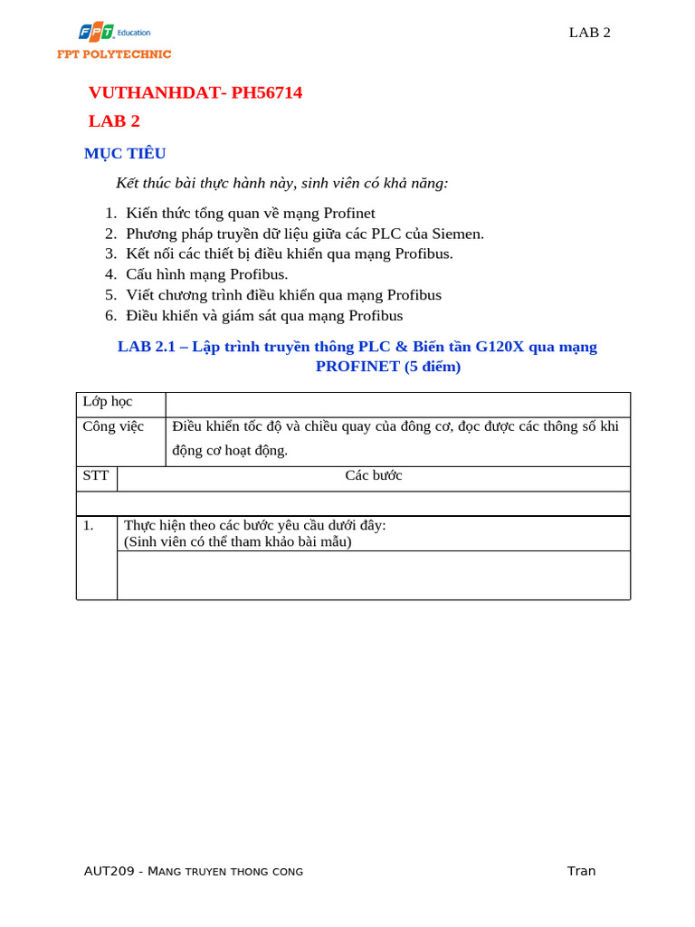 VUTHANHDAT - PH56714 - Lab 2 | PDF