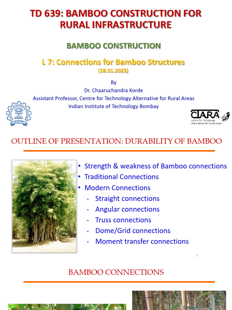 7 - Connection For Bamboo Structures | PDF | Bamboo | Structural ...
