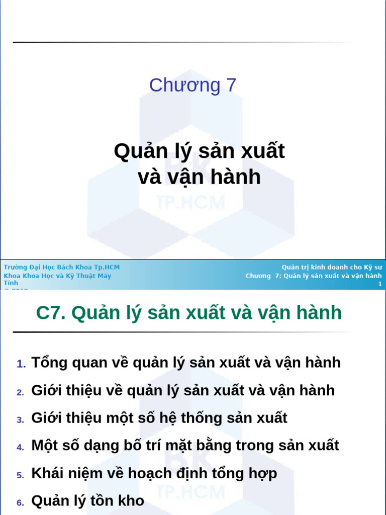 Slide Baigiang QLKS c7 - Hung | PDF