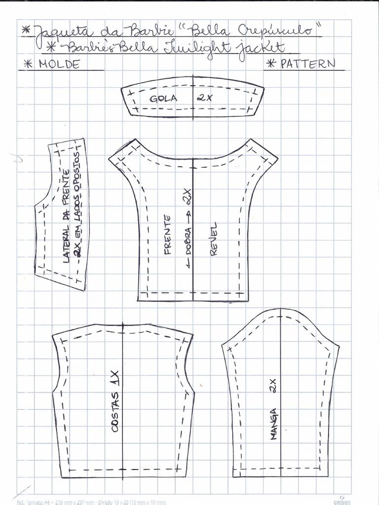 Molde Jaqueta Da Bella | PDF