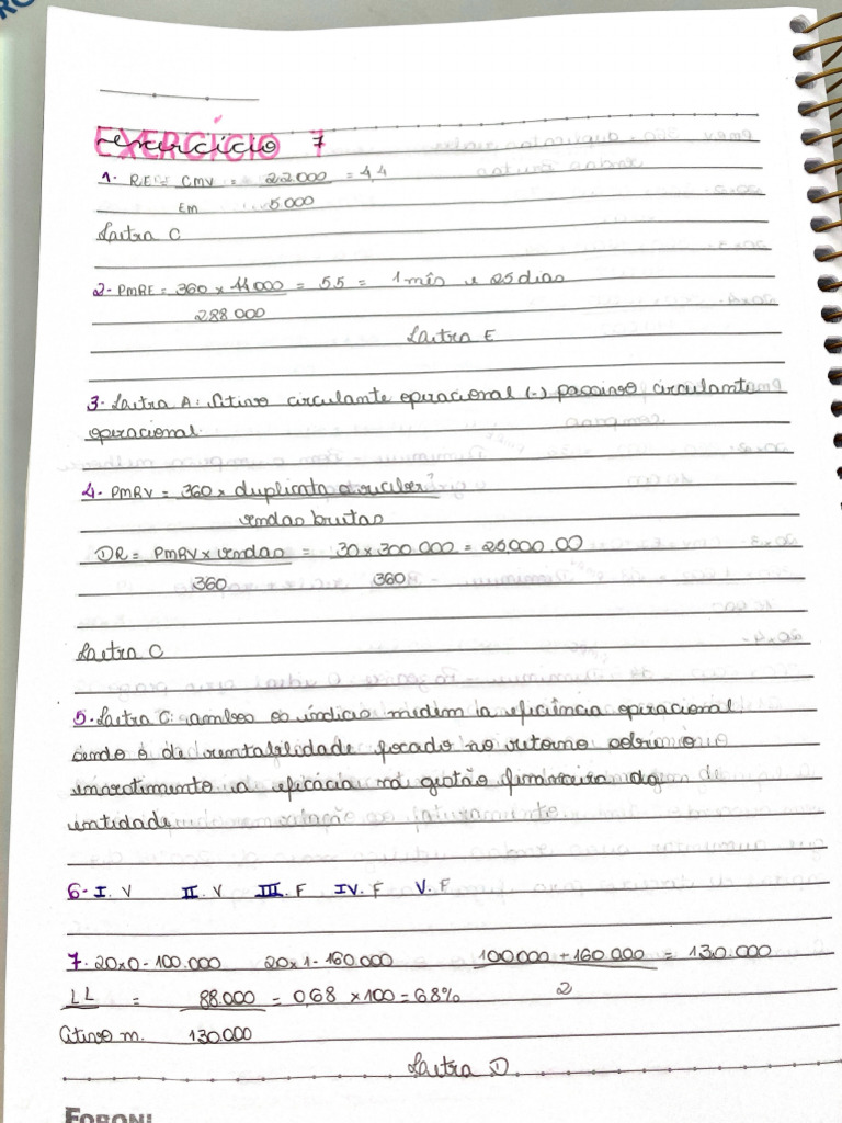 Exercício 7 Maryelle | PDF