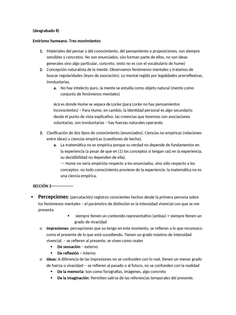 Clases - Inv Sobre El Entendimiento | PDF | Experiencia | Empirismo