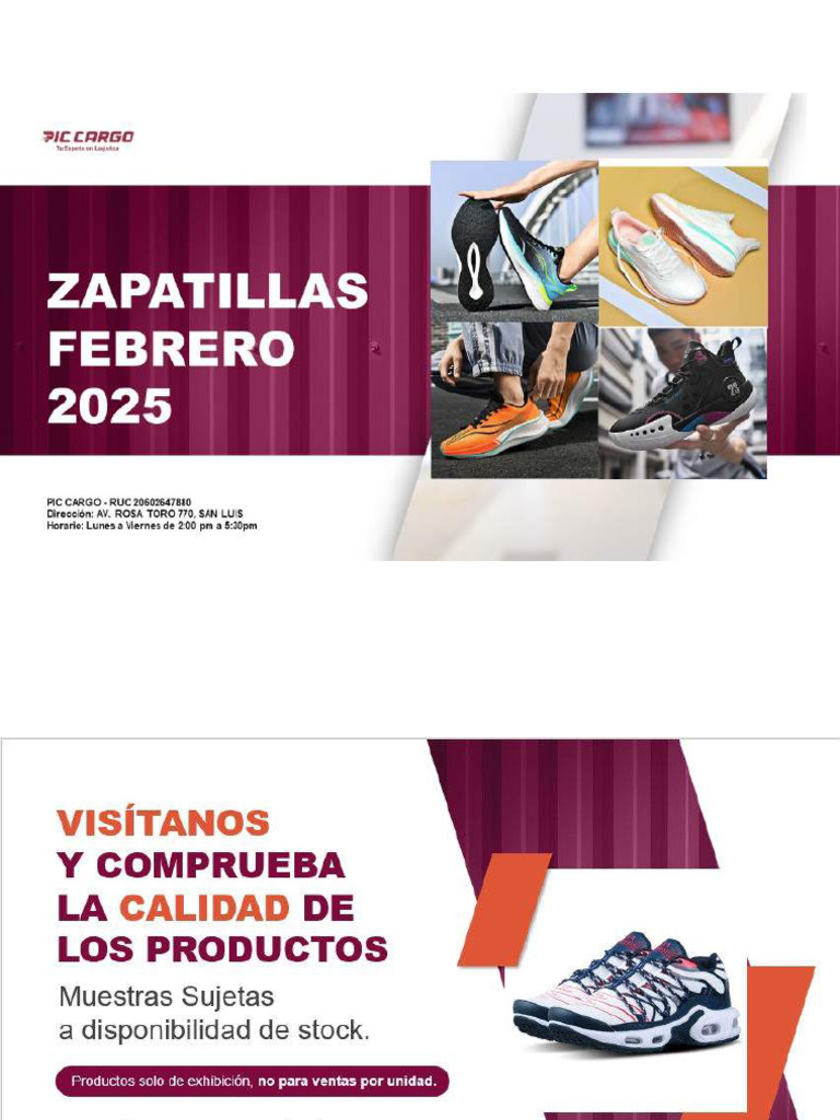 Catalogo Cartera Mochila y Zapatillas Marzo 2025 SP - Compressed | PDF