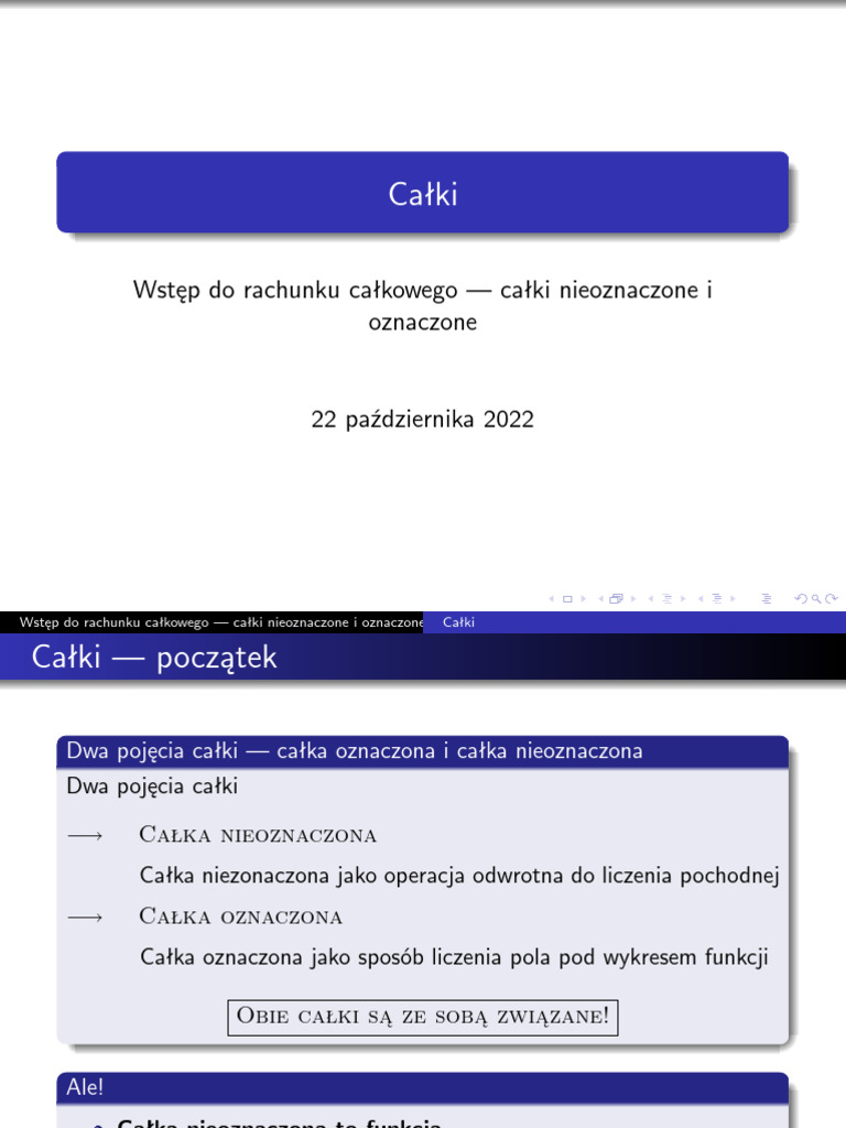 Całki | PDF