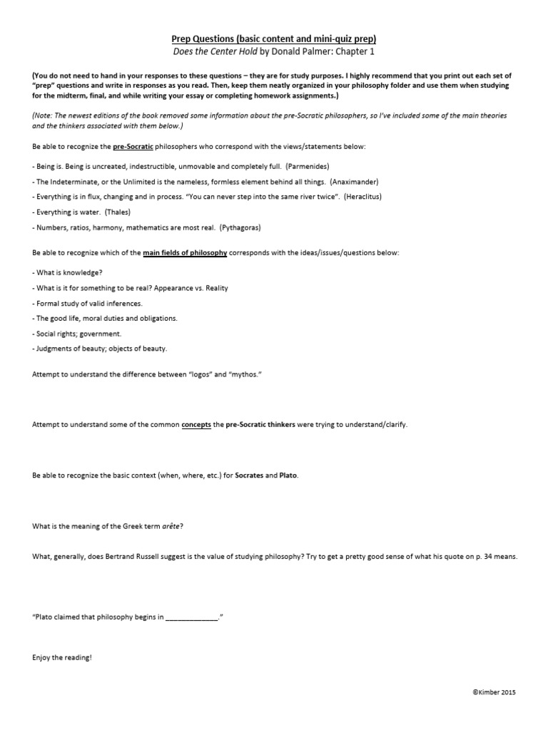 Philosophy Prep CHPT 1 Introduction | PDF