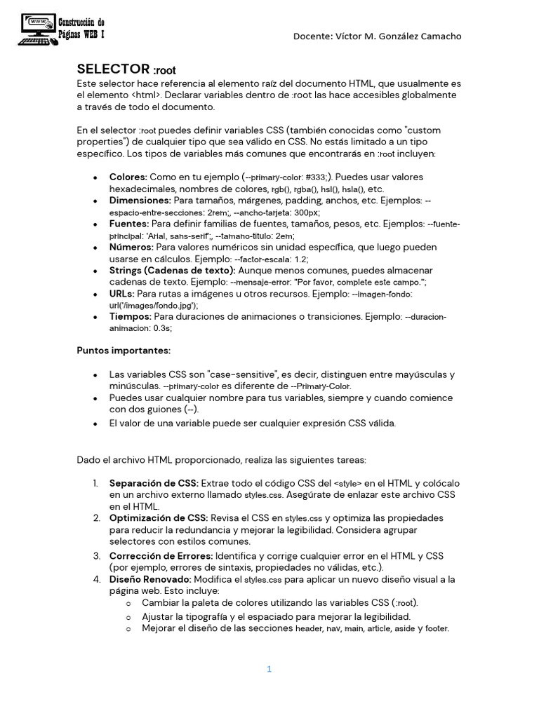 SELECTOR ROOT y E2 de Plantillas y Formularios | PDF | Red mundial | Internet y web