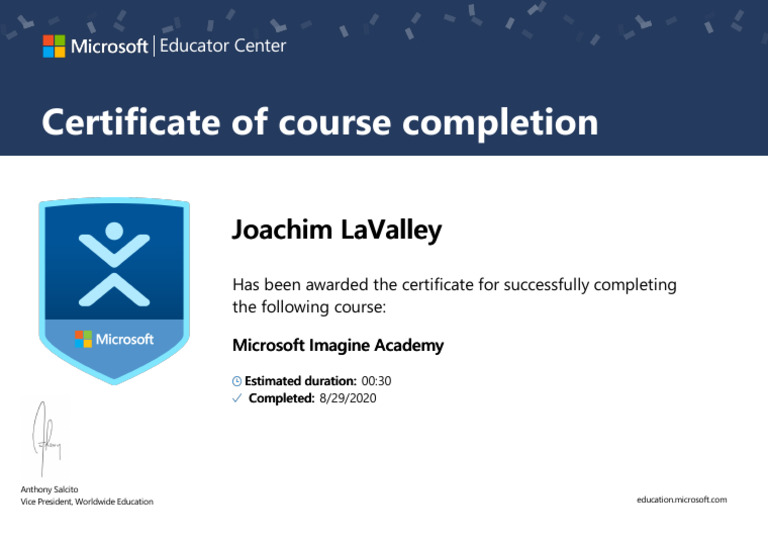 Microsoft Edu Training Imagine Academy | PDF