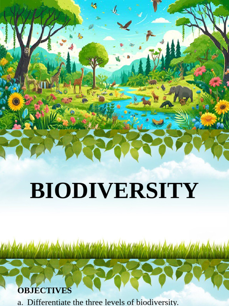 Understanding Biodiversity Levels and Conservation | PDF