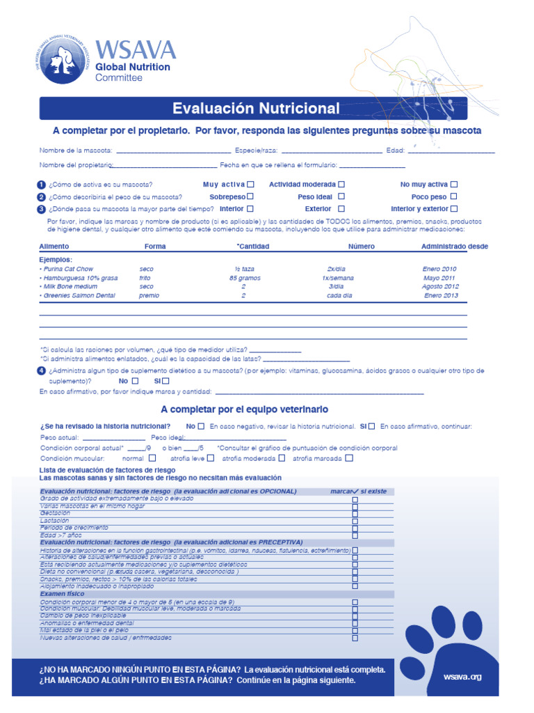 nutritional_assessment_checklist_spanish_interactive | PDF | Dieta ...
