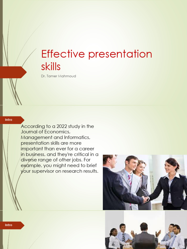 Mastering Effective Presentation Skills | PDF | Communication | Scrum ...