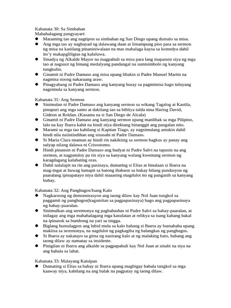 Kabanata 30-45 | PDF