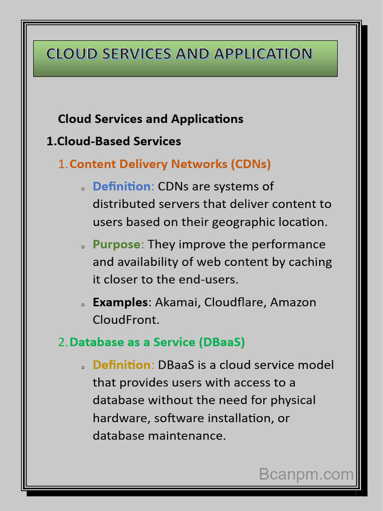 Cloud Services and Applications | PDF | Cloud Computing | Databases