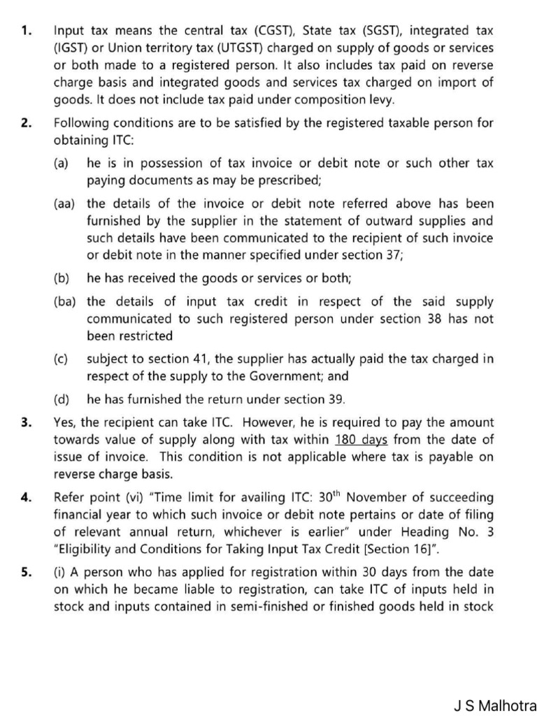 GST CH 6 Answers | PDF