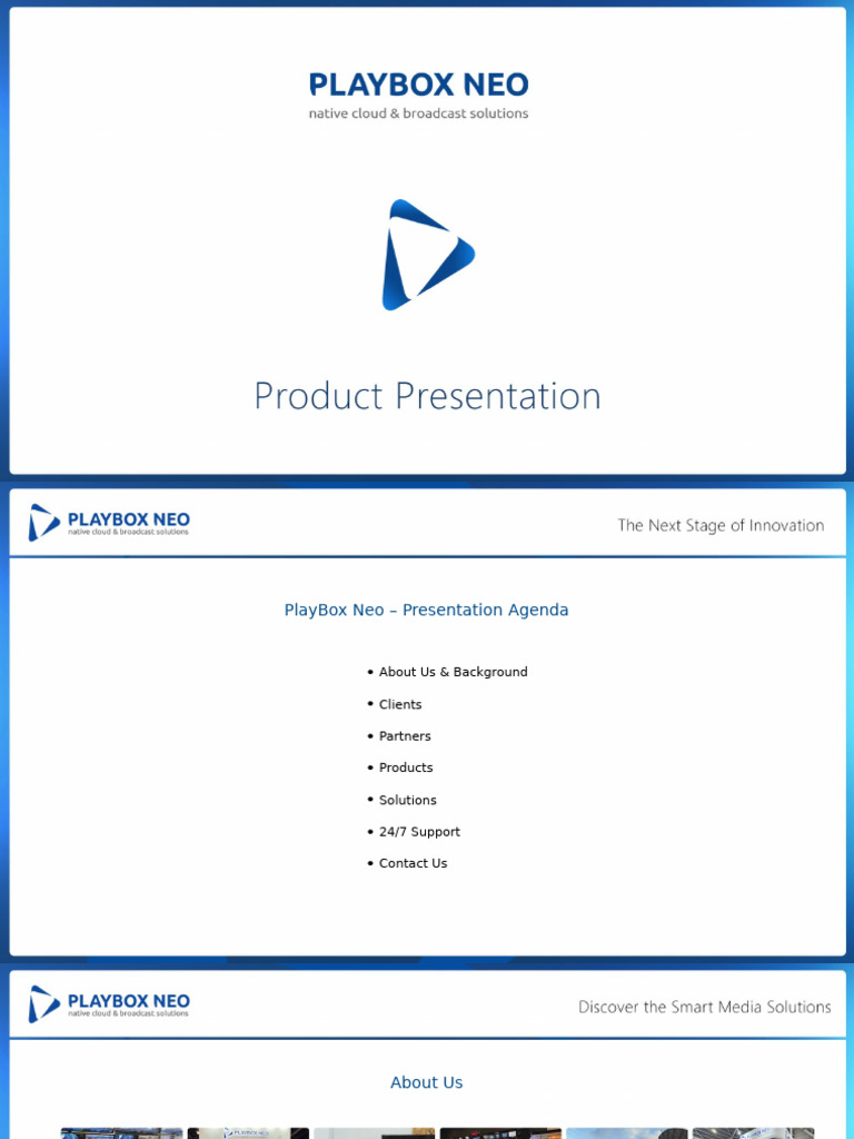 PlayBox Neo Product Presentation-03 2025 | PDF | Television | Mass Media