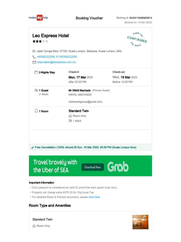 Trips Hotel DownloadETicket | PDF | Identity Document | Credit Card
