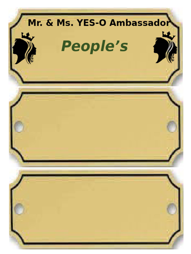 Trophy Template | PDF