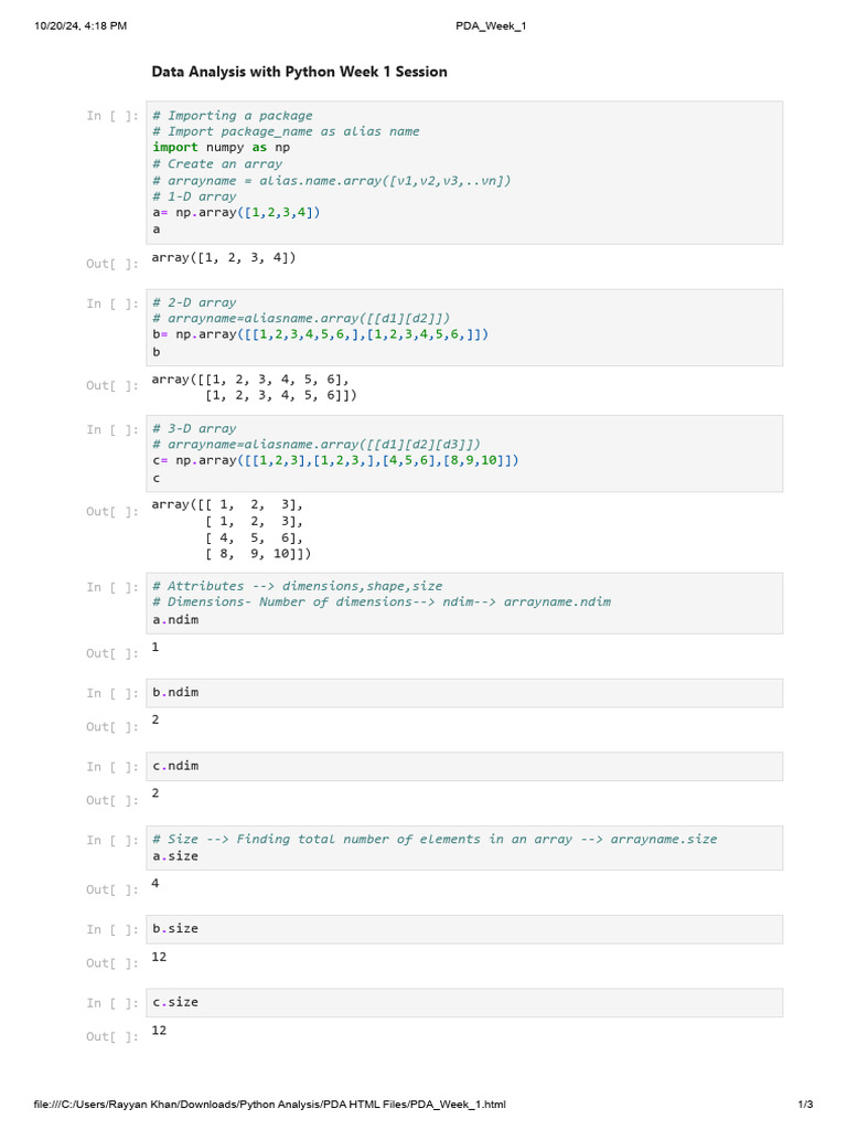PDA - Week - 1-8 & 10-12.ipynb - Colab | PDF | Monty Python | Standard Deviation