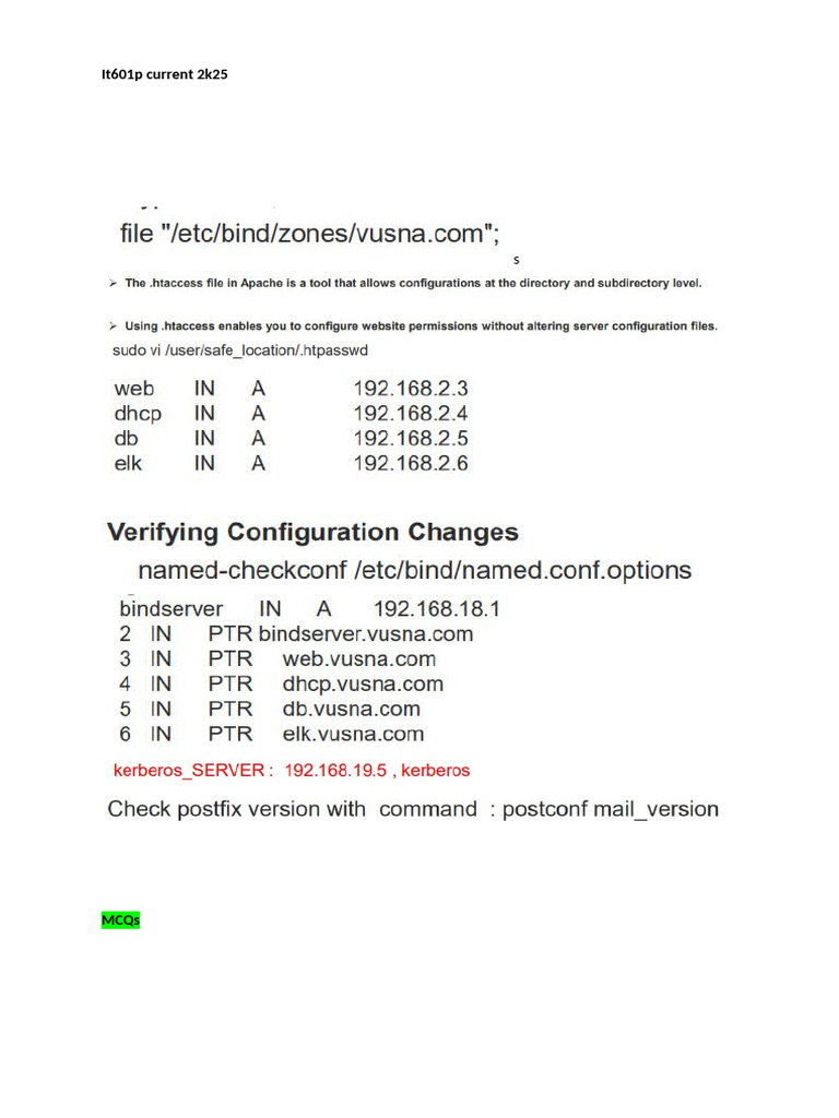 It601p MCQs +subj by Phistantrophobia | PDF | Secure Shell | Sudo
