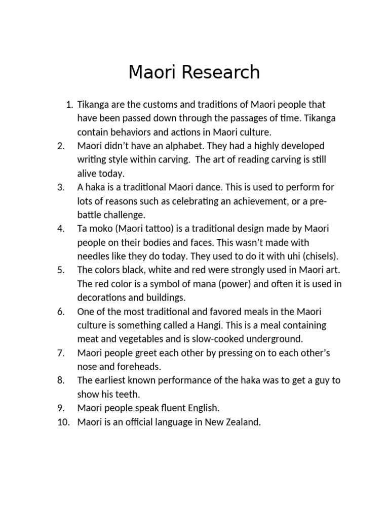 Understanding Maori Culture and Traditions | PDF
