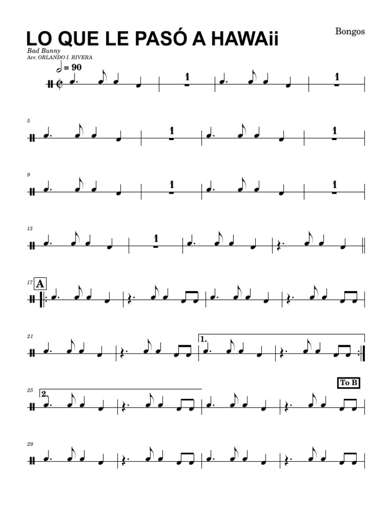 LO QUE LE PASÓ A HAWAii-Bongos | PDF | Songs Written | Spanish Language ...