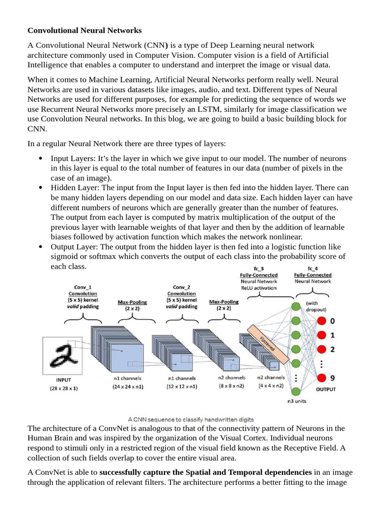 Convolutional Neural Networks | PDF | Artificial Intelligence | Intelligence (AI) & Semantics