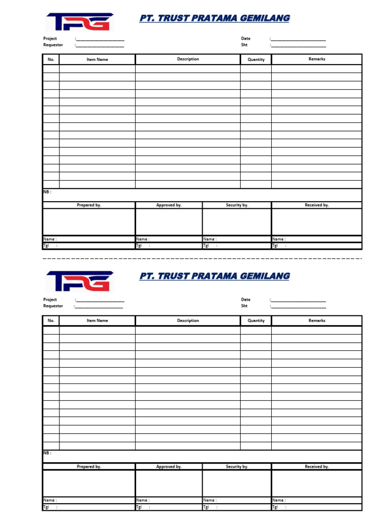 Gate Pass Form | PDF